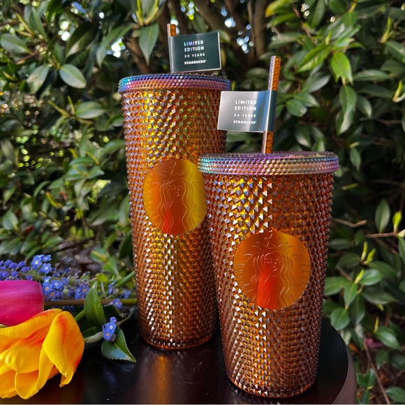 Starbucks | Dining | Limited Edition 5 Years Starbucks Amber Studded ...